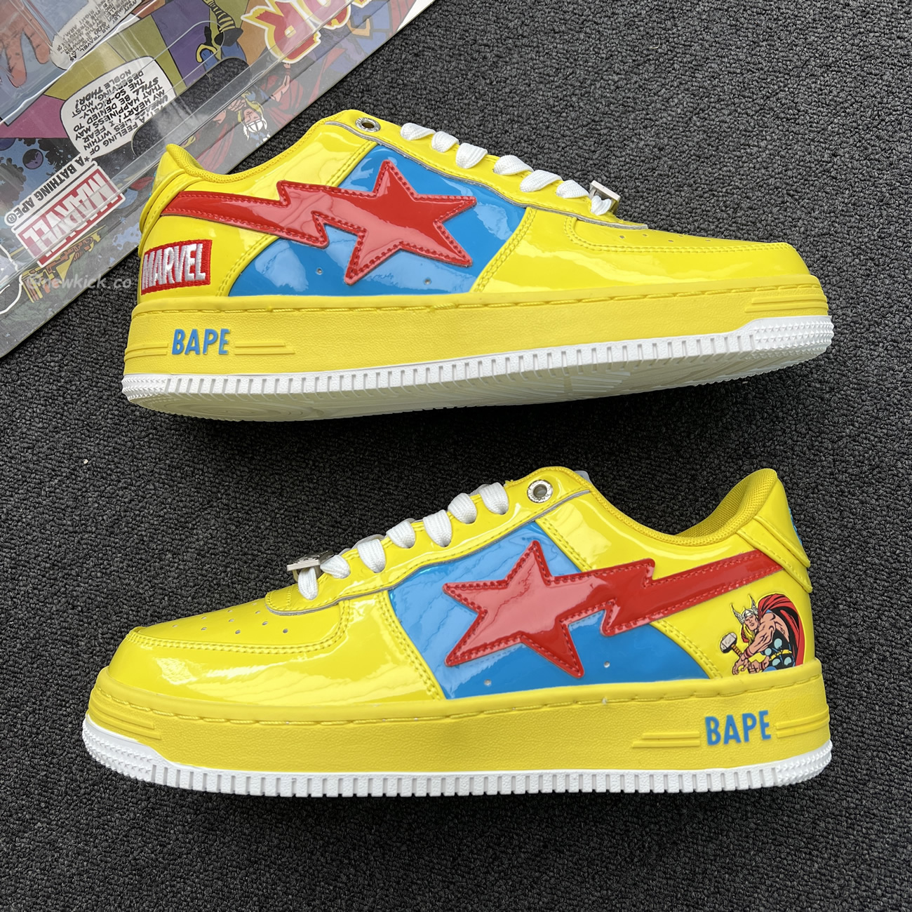 A Bathing Ape Bape Sta Marvel Comics Rocket Raccoon Thor Hulk Captain ...