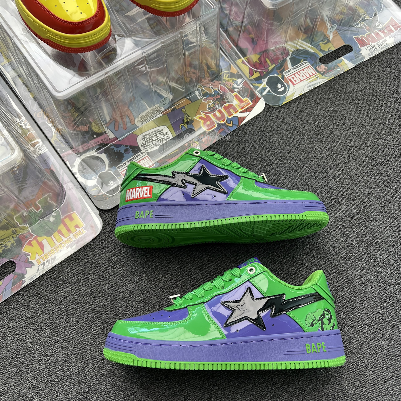 A Bathing Ape Bape Sta Marvel Comics Rocket Raccoon Thor Hulk Captain ...