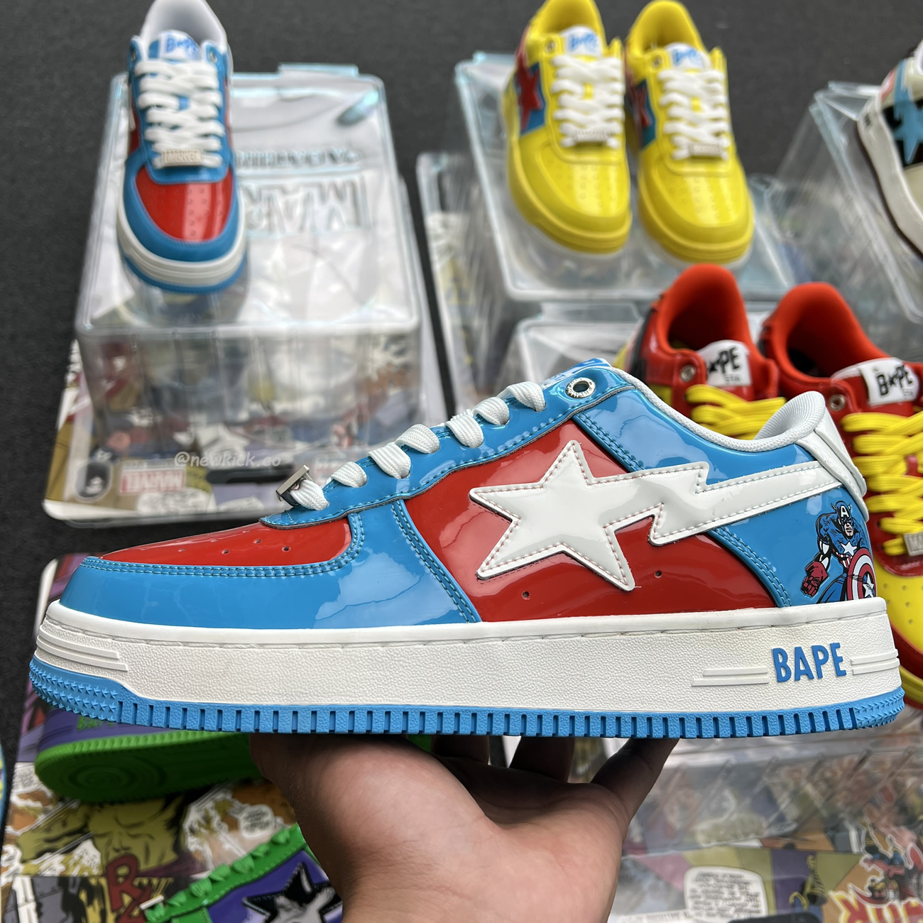A Bathing Ape Bape Sta Marvel Comics Rocket Raccoon Thor Hulk Captain ...