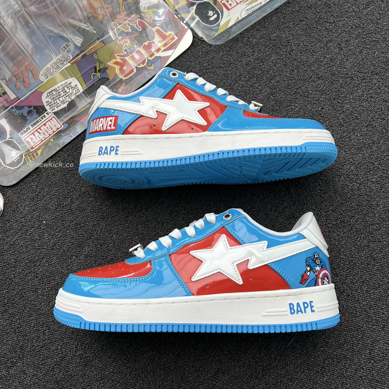 A Bathing Ape Bape Sta Marvel Comics Rocket Raccoon Thor Hulk Captain ...