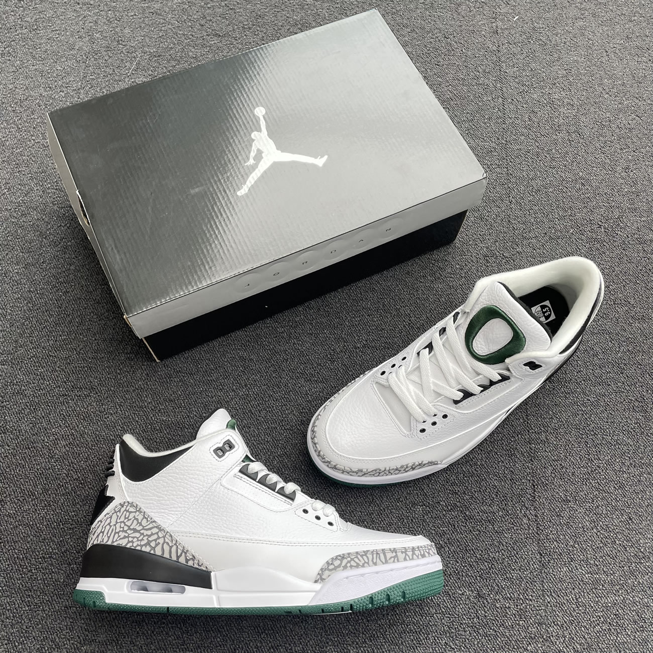 Air Jordan 3 Retro Oregon Ducks Pit Crew White H011-MNJDLS-594282233 Y3