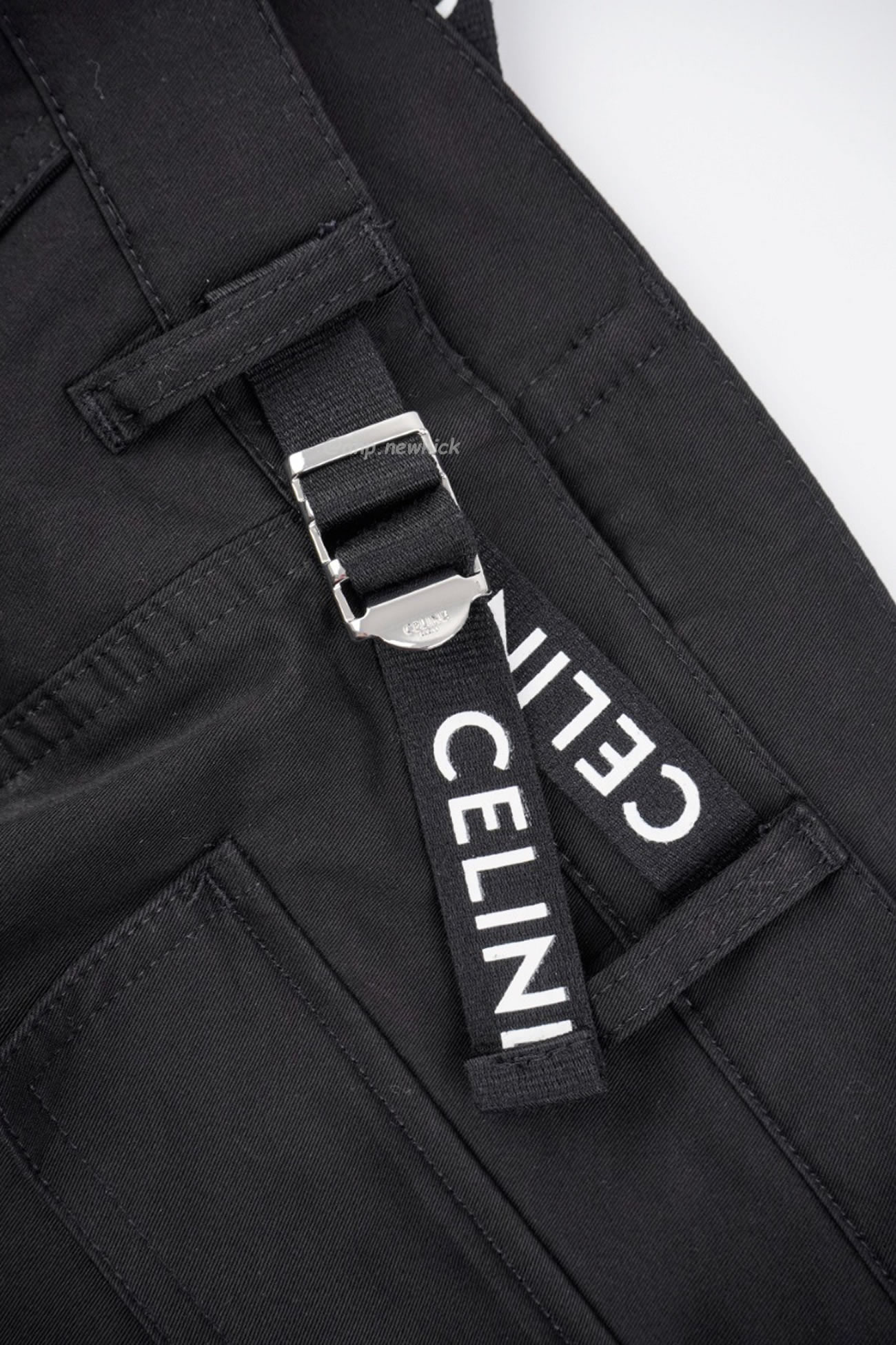 CELINE Linen Plain Cotton Logo Cargo Pants