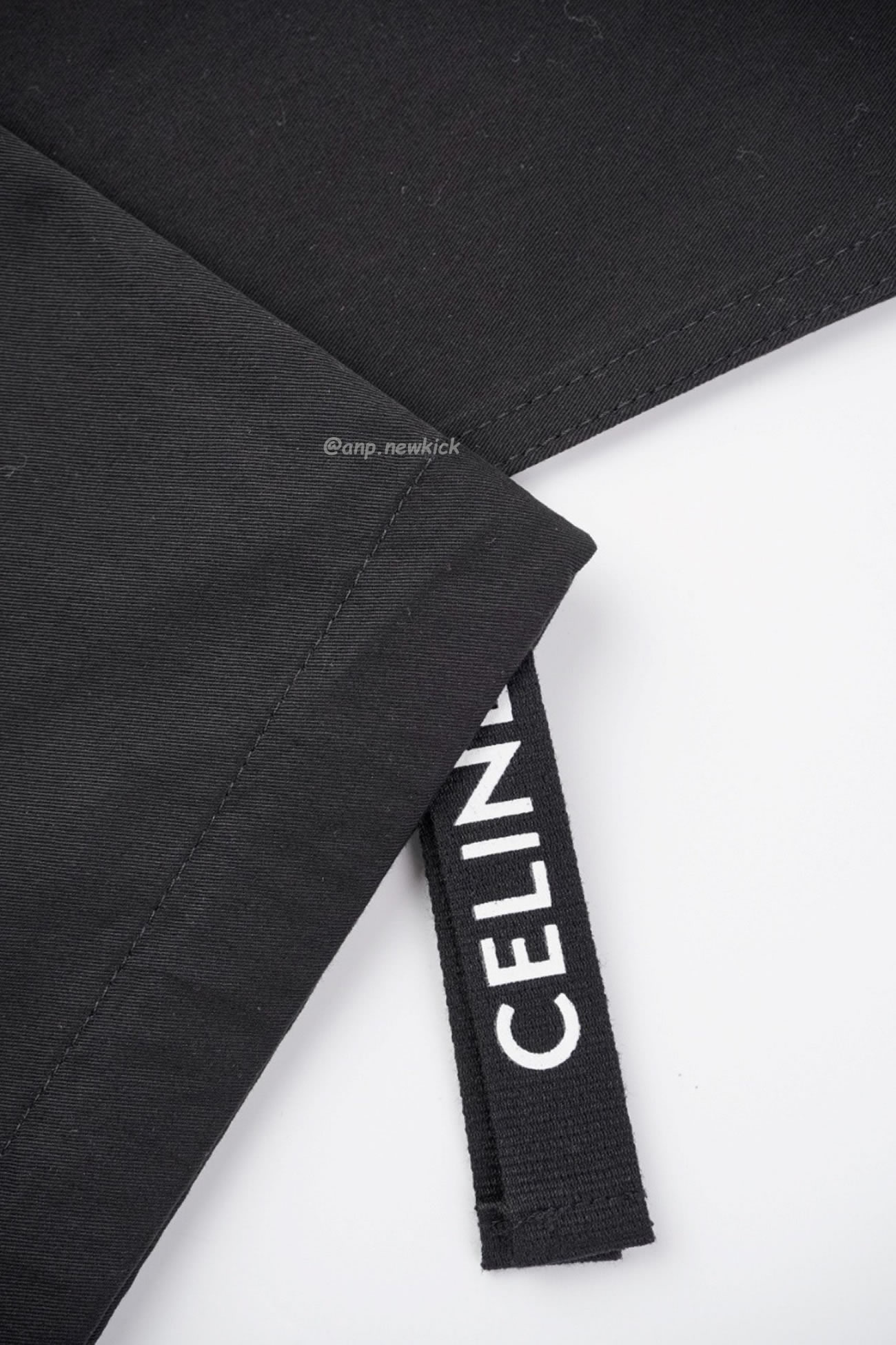 CELINE Linen Plain Cotton Logo Cargo Pants