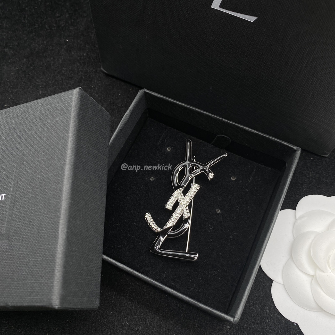 Saint Laurent YSL brooch