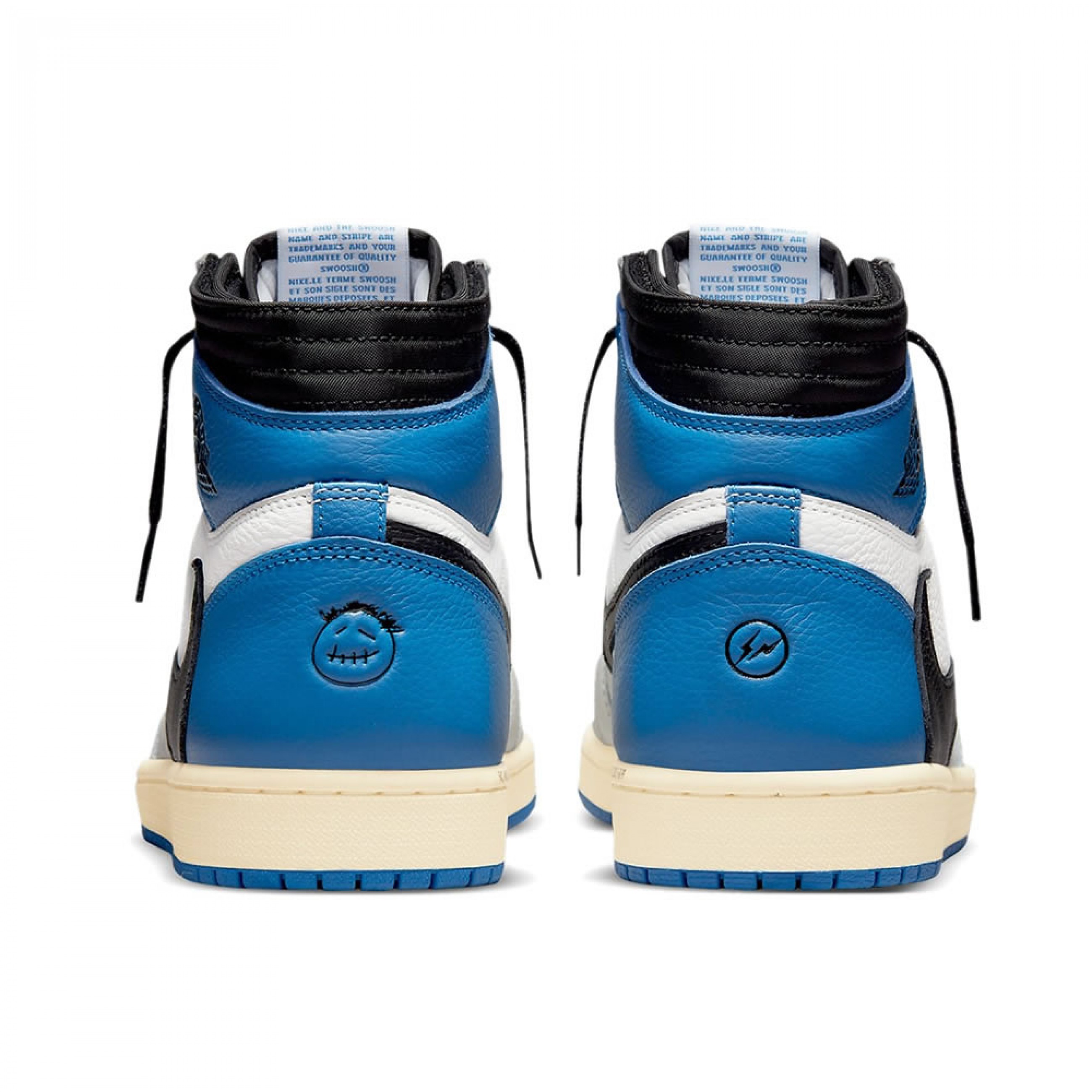 Travis Scott x Air Jordan 1 High OG SP "Military Blue" Collab With Fragment "Cactus Jack Royal ...