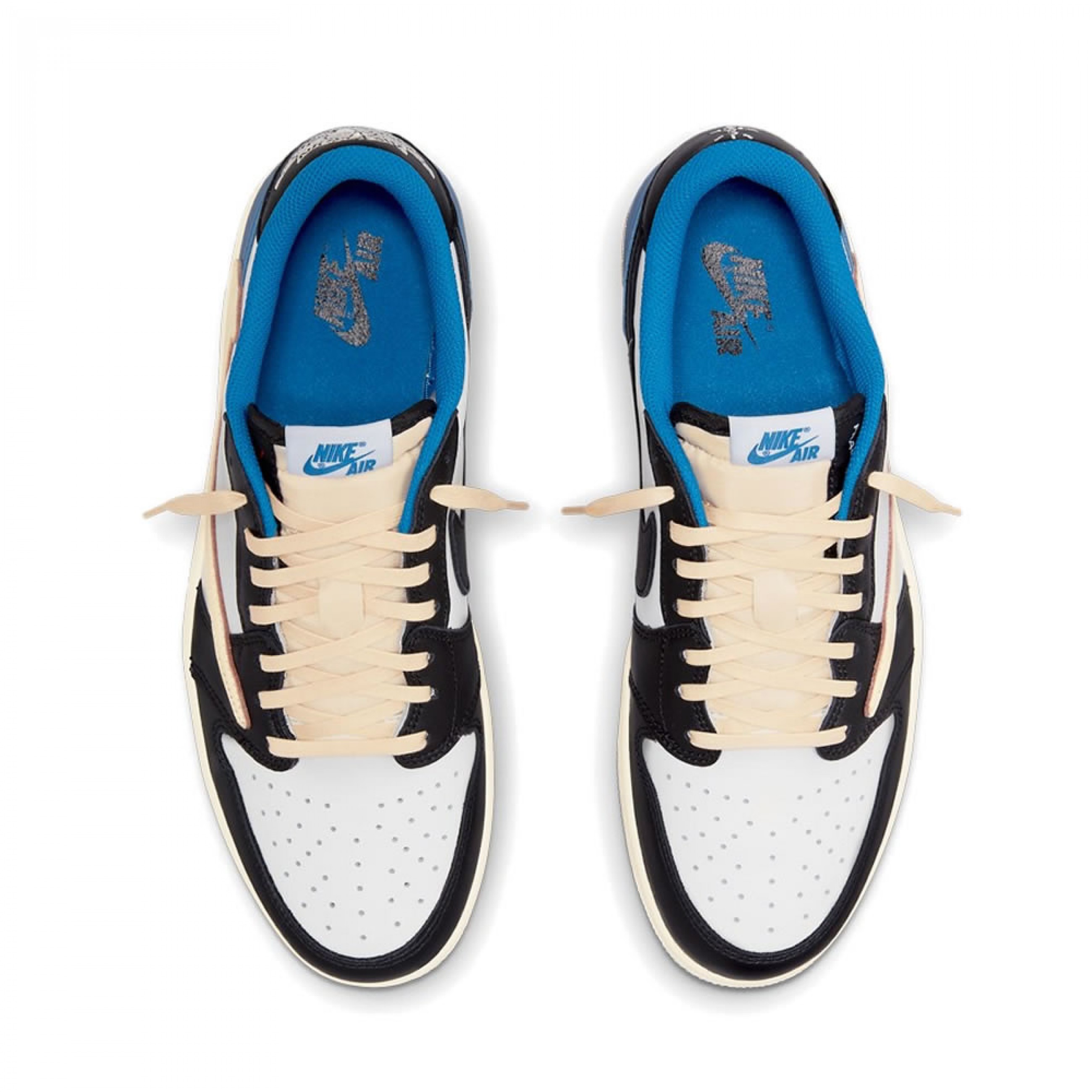 Travis Scott x Air Jordan 1 Retro Low "Military Blue" Collab With ...