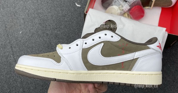 Travis Scott x Air Jordan 1 Low "White Brown" Custom Making
