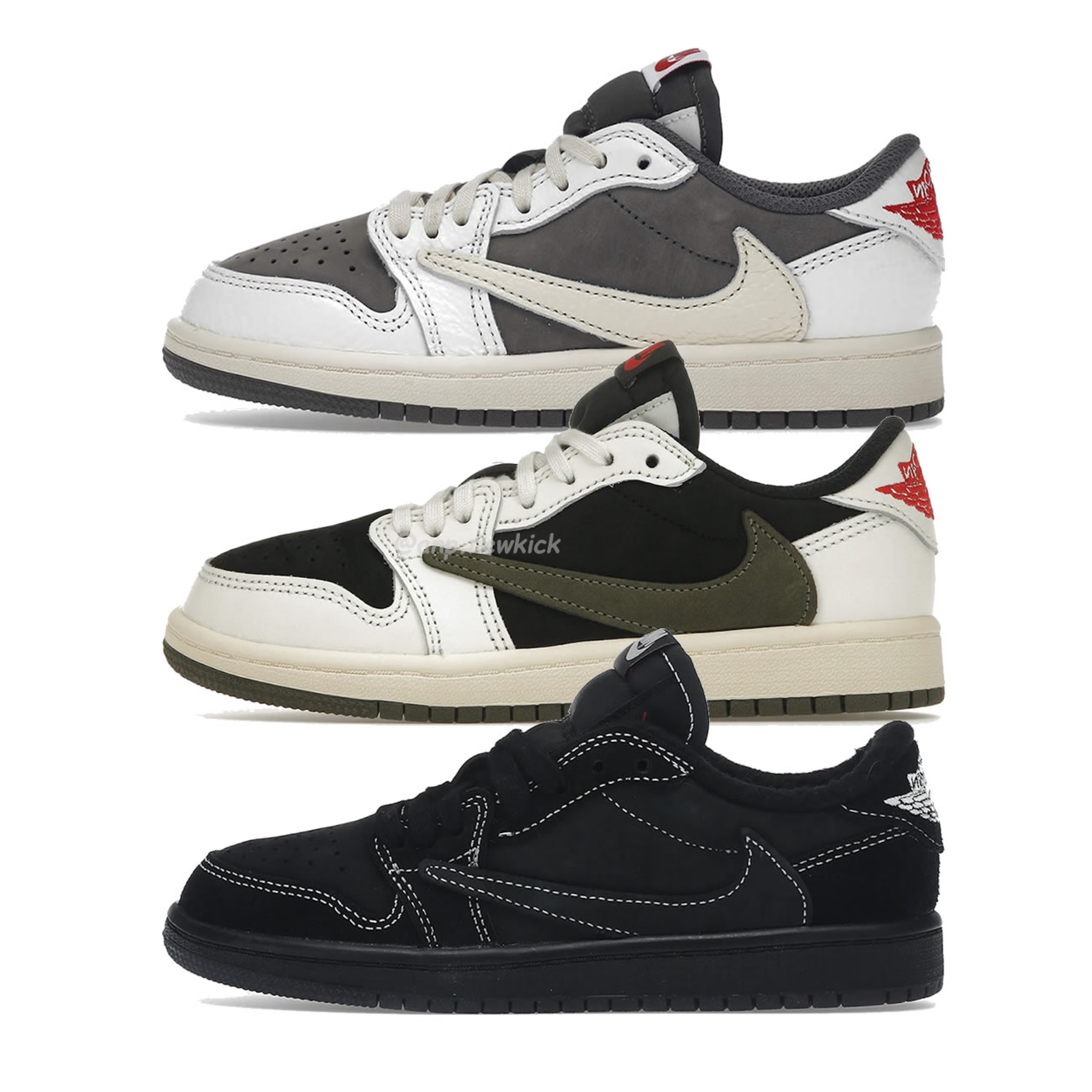Air Jordan 1 Retro Low OG SP Travis Scott Black Phantom Scott Olive ...