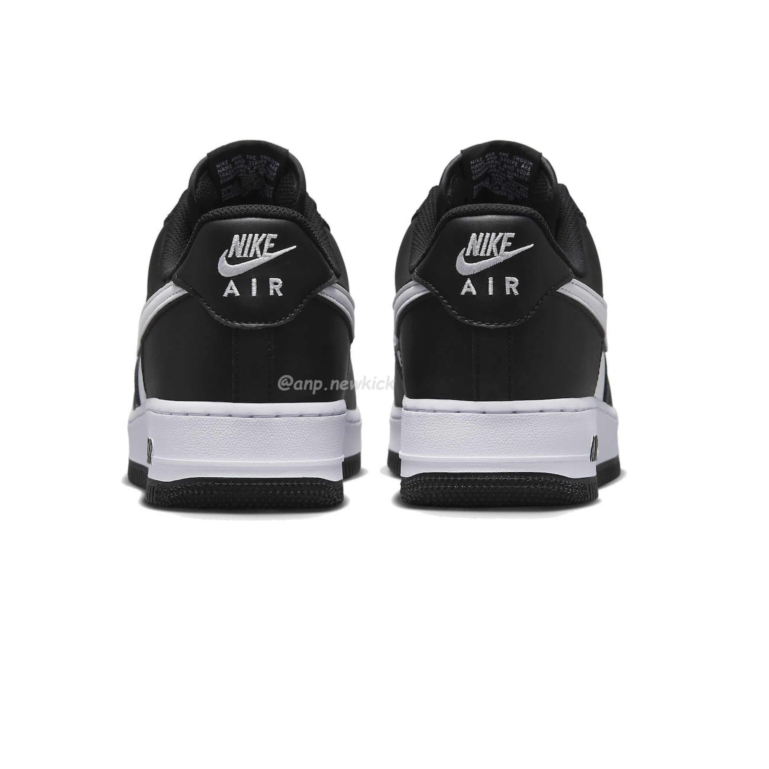 Nike Air Force 1 '07 Low White Black Outline Swoosh White Swoosh Panda ...