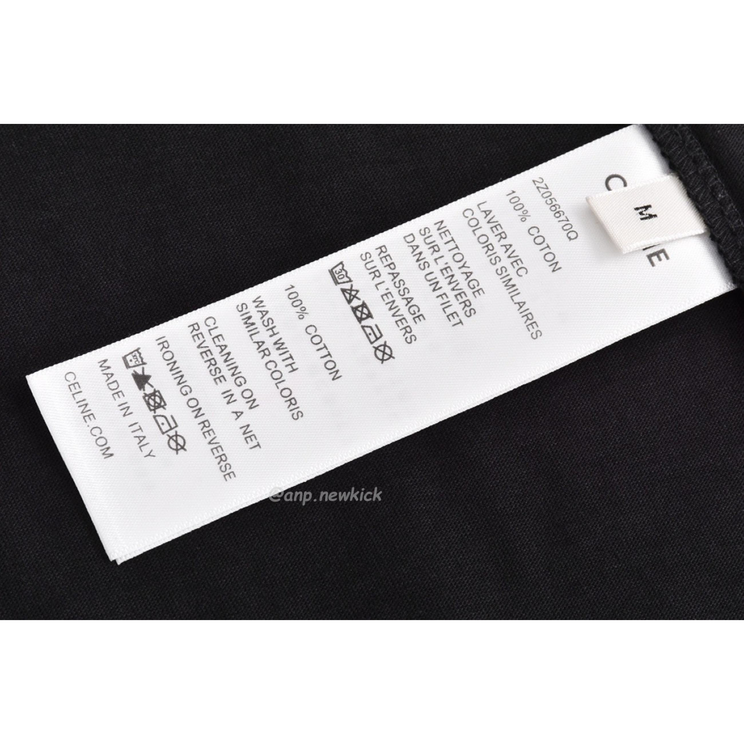 CELINE COLLEGE Cracking effect printed cotton plain knit loose fitting ...