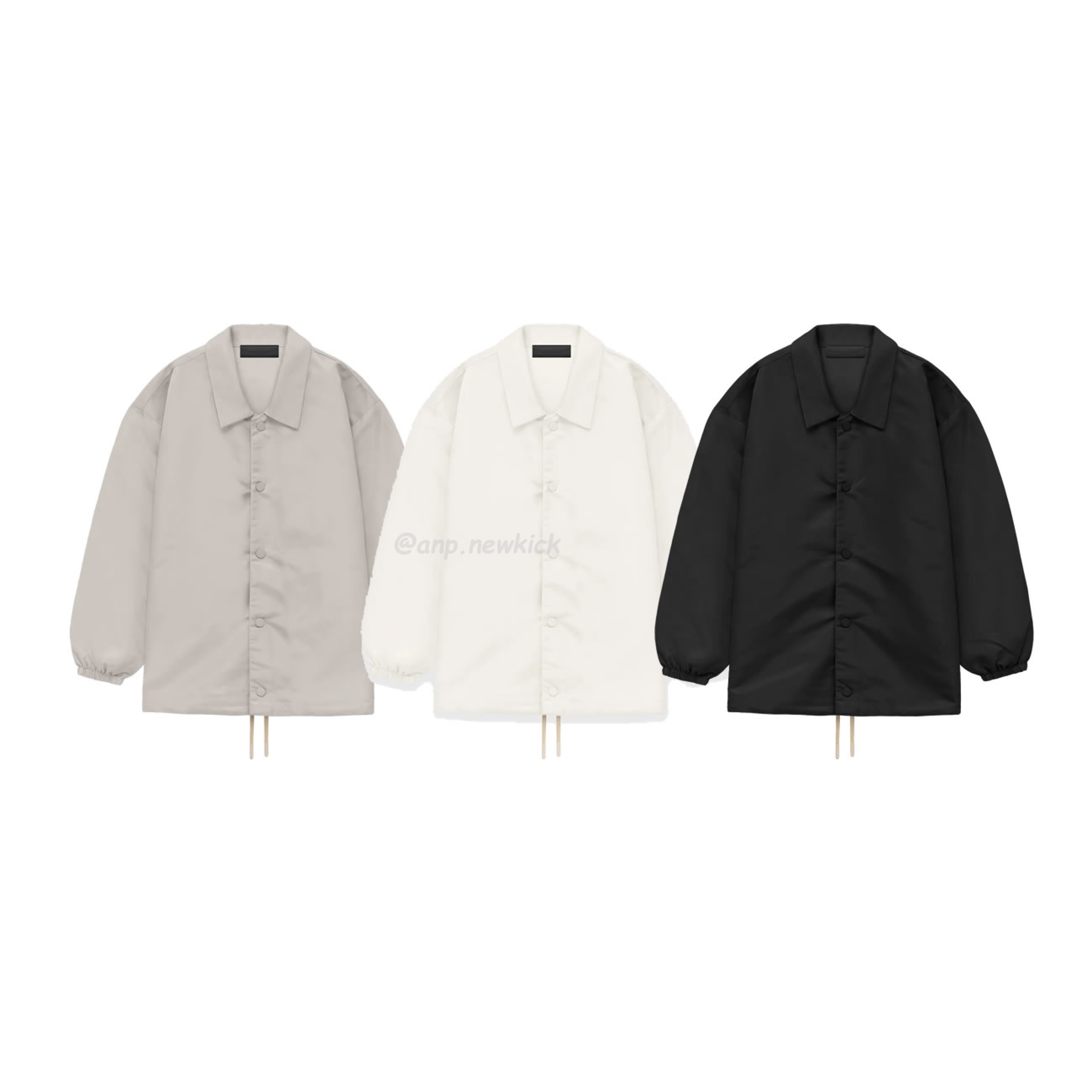 FEAR OF GOD ESSENTIALS FOG 23FW Coach jacket windbreaker jacket black ...